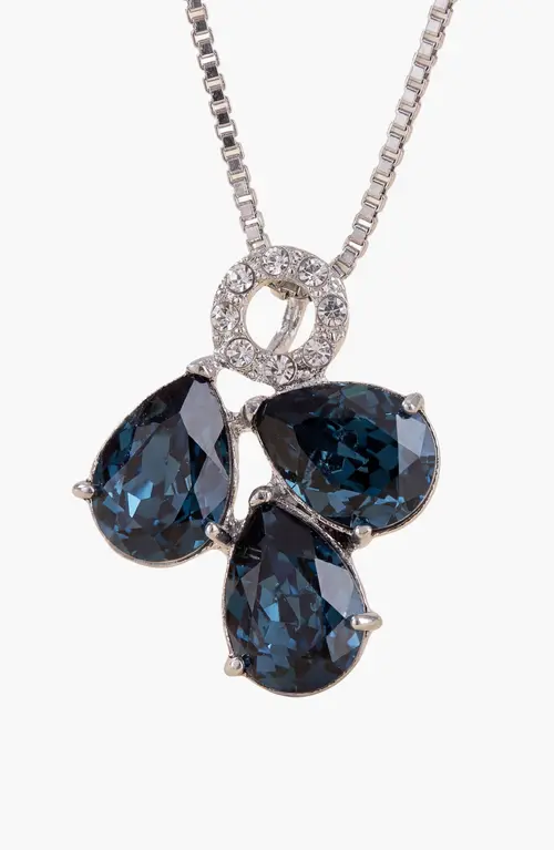 MODENAIRE Teardrop Trio Cluster Pendant Necklace