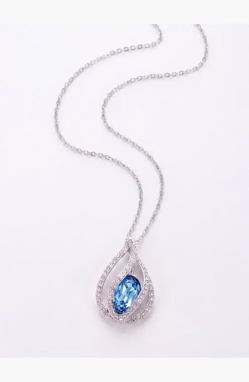 MODENAIRE Crystal Orb Cage Pendant Necklace