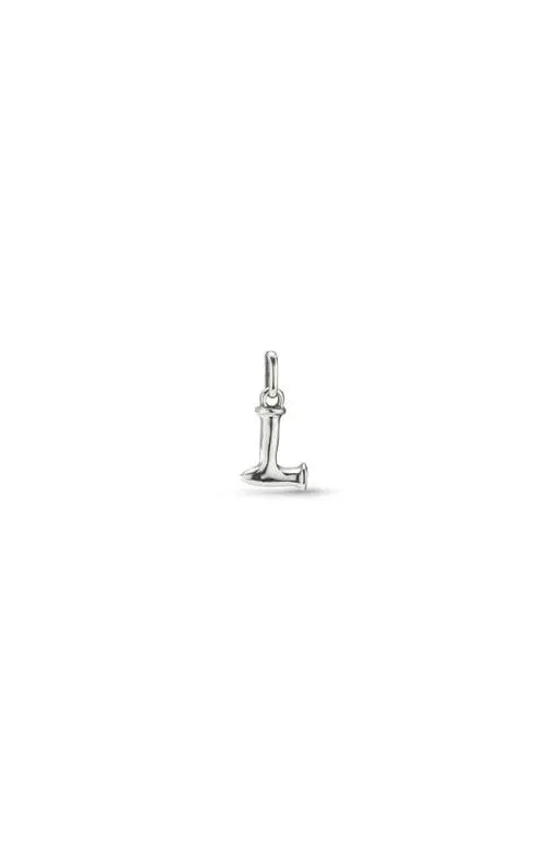 UNODE50 Sterling -plated Letter Charm