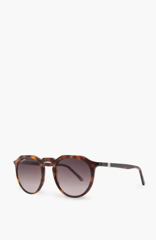 CAVALINHO Round Frame Sunglasses With Tortoiseshell Finish - Brown