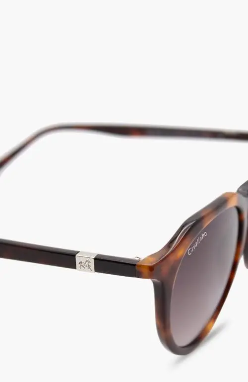CAVALINHO Round Frame Sunglasses With Tortoiseshell Finish - Brown