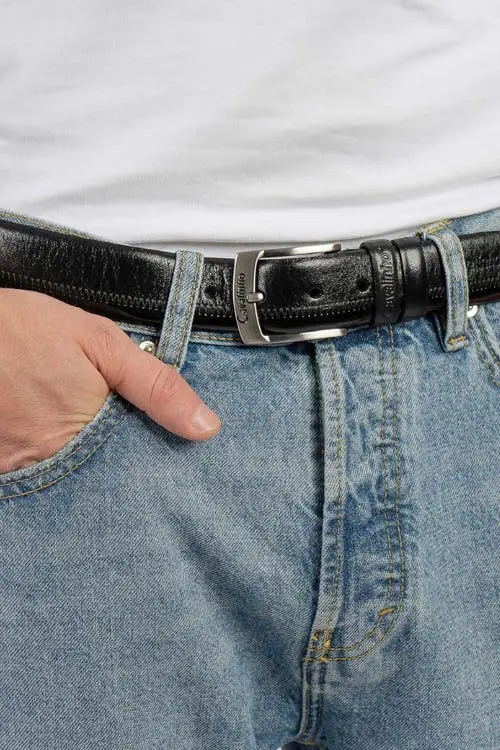 CAVALINHO Classic Smooth And Patent Leather Belt