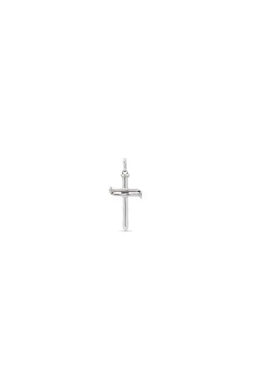 UNODE50 Sterling -plated Cross Charm