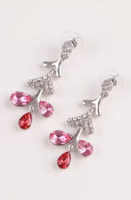 MODENAIRE Elegant Sparkling Gem Drop Earrings