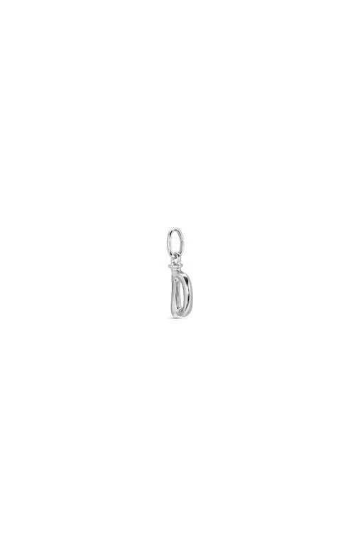 UNODE50 Sterling -plated Letter D Charm