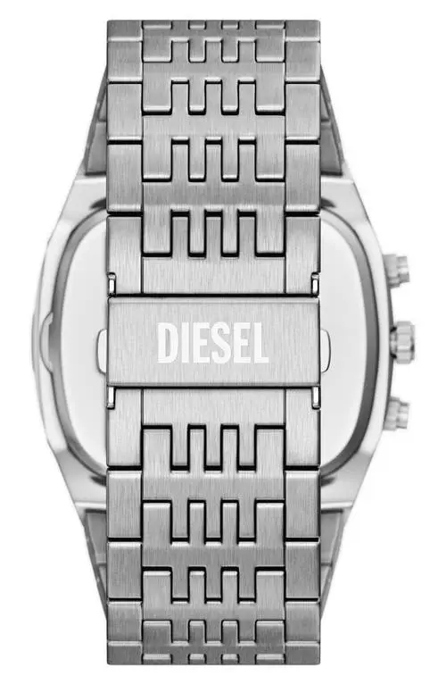 DIESEL® Tone Stainless Steel Chronograph Bracelet Watch - Silver