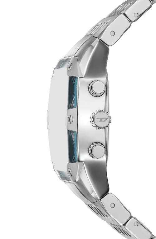 DIESEL® Tone Stainless Steel Chronograph Bracelet Watch - Silver