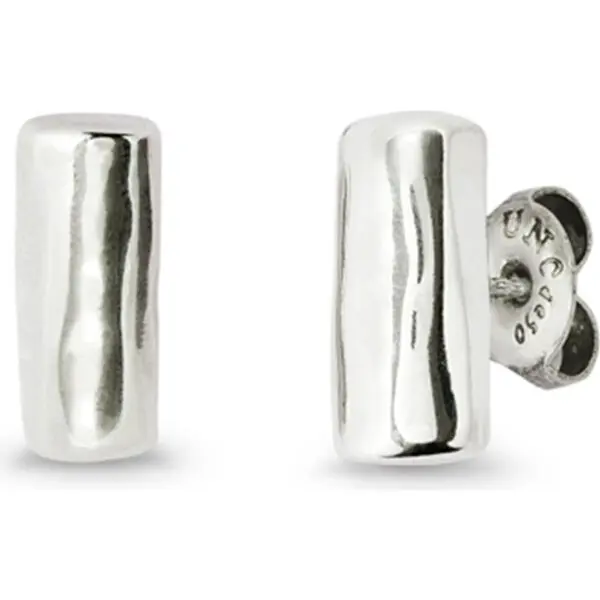 UNODE50 Sterling -plated Tube Earrings