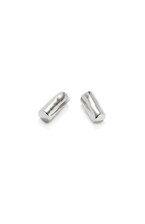 UNODE50 Sterling -plated Tube Earrings