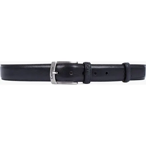 CAVALINHO Classic Smooth Leather Belt - Navy