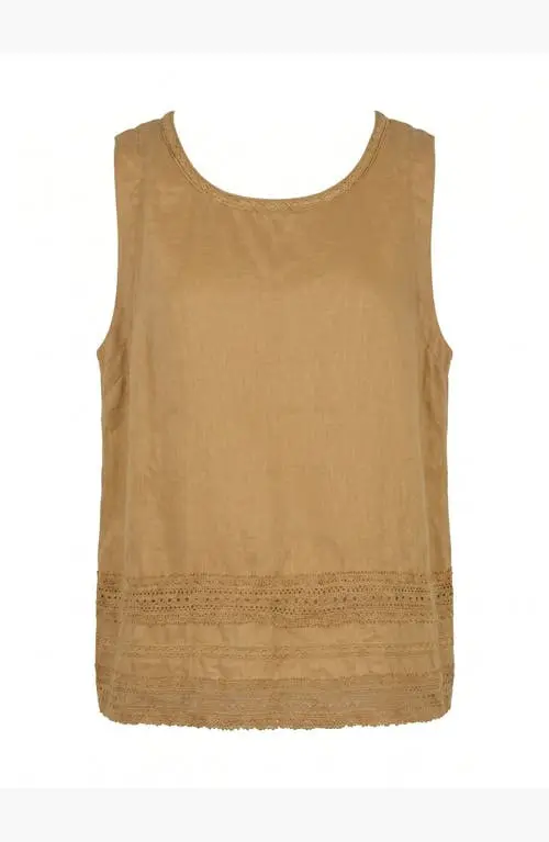 MODENAIRE Sleeveless Linen Top