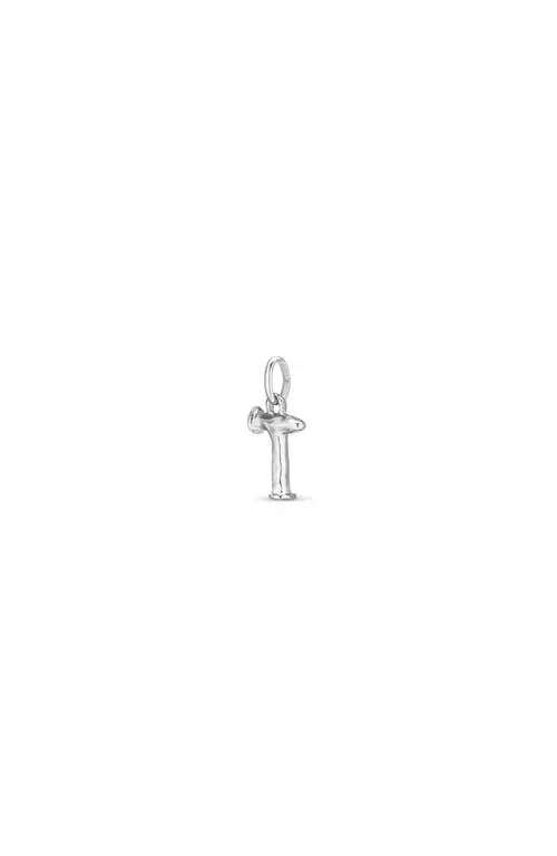 UNODE50 Sterling -plated 't' Charm