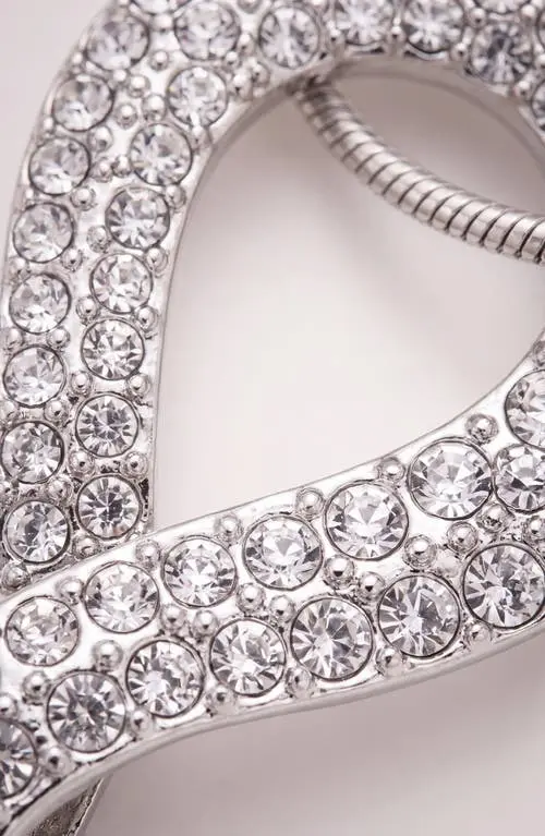 MODENAIRE Crystal Infinity Teardrop Pendant Necklace