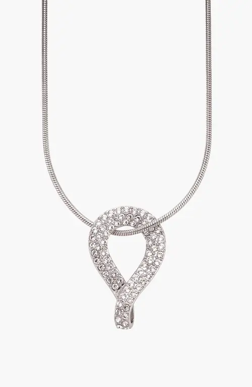 MODENAIRE Crystal Infinity Teardrop Pendant Necklace