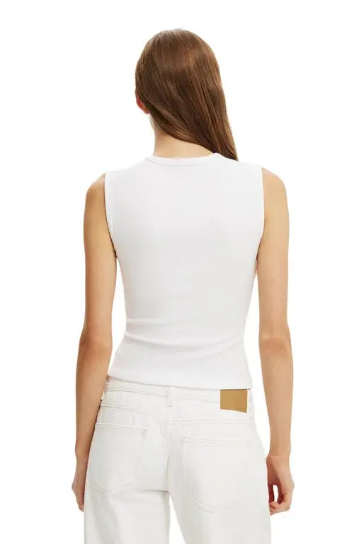 COTTON ON Blake Henley Tank - White