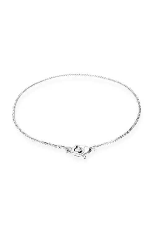 UNODE50 Sterling Plated Necklace With Interlocking Carabiner Detail