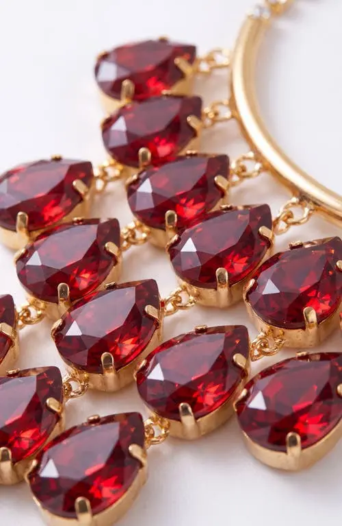 MODENAIRE Apple Crystal Necklace And Earring Set