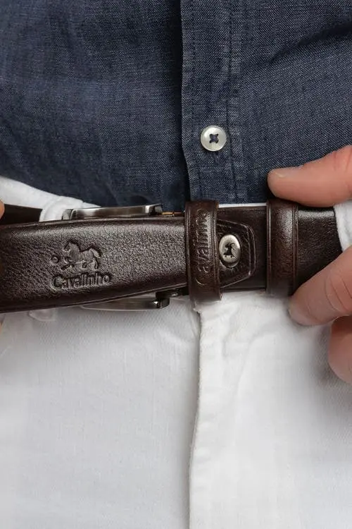 CAVALINHO Gentleman Smooth Leather Belt - Brown
