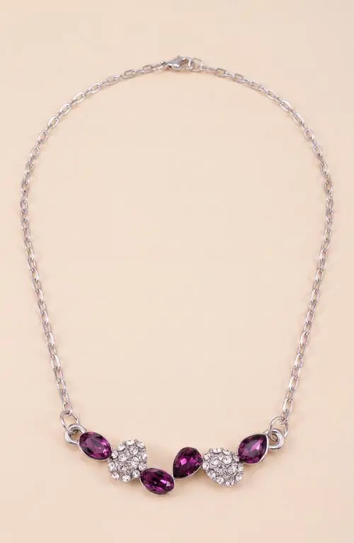 MODENAIRE Crystal Drop Pendant Necklace