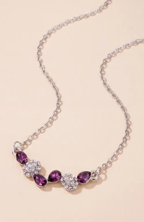 MODENAIRE Crystal Drop Pendant Necklace