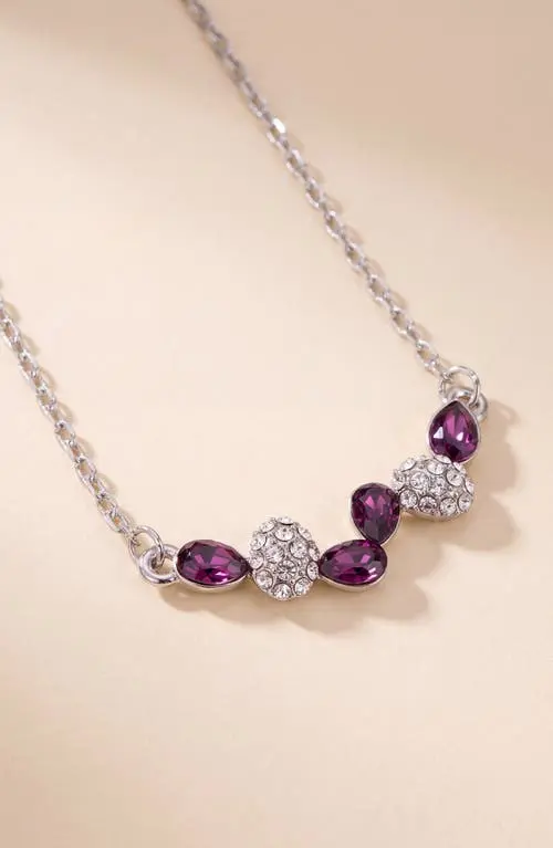 MODENAIRE Crystal Drop Pendant Necklace