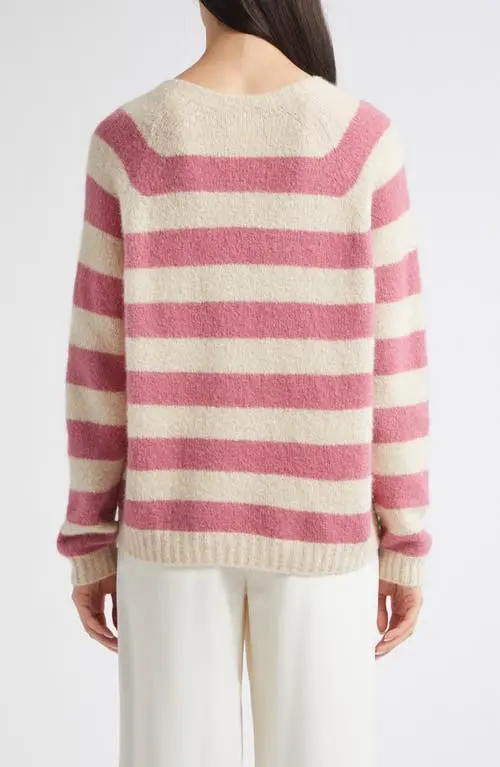 Max Mara Striped Alpaca Blend Crewneck Sweater
