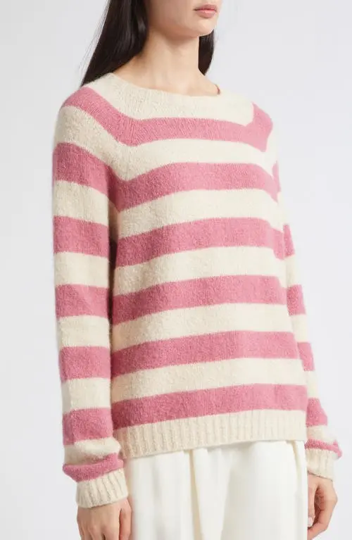 Max Mara Striped Alpaca Blend Crewneck Sweater