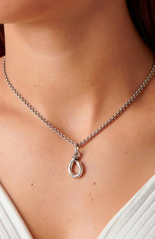 UNODE50 Sterling-plated 'o' Charm