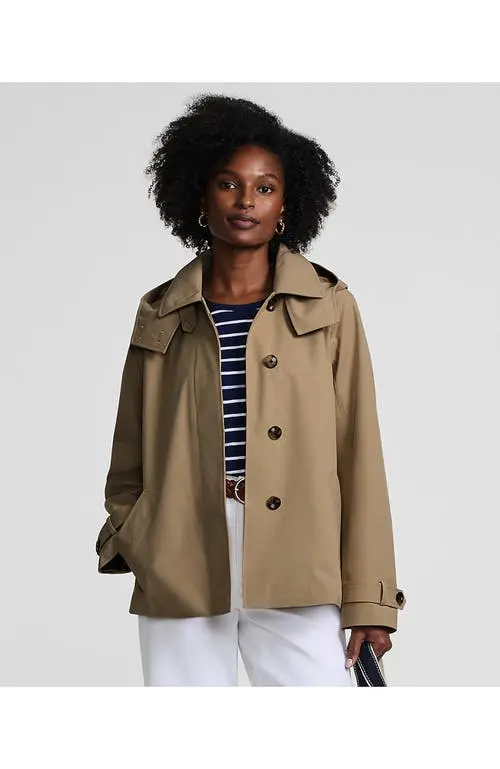 LANDS' END Squall Waterproof Hooded Mac Jacket