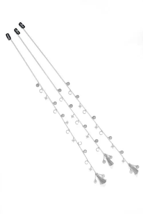 HAIR DRAMA CO. Starlit Tassel Braid Chain
