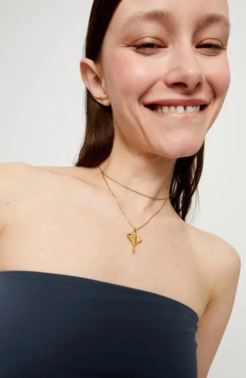 UNODE50 Double Chain Manta Ray Pendant Necklace