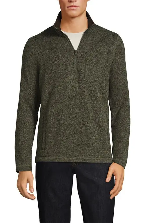 LANDS' END Quarter Zip Sweater Fleece