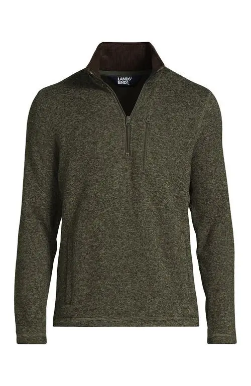 LANDS' END Quarter Zip Sweater Fleece
