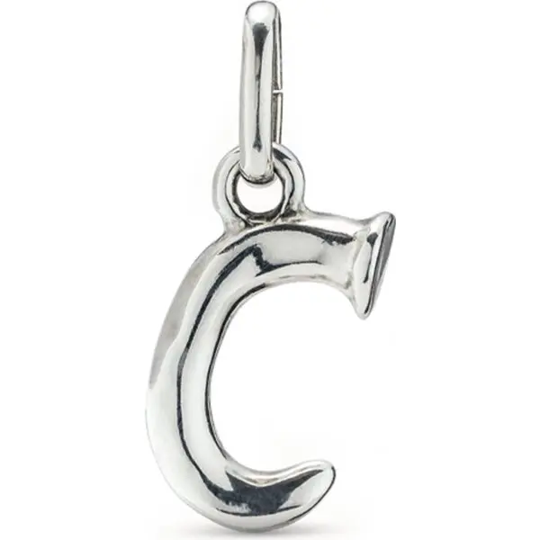 UNODE50 Sterling -plated Letter Charm