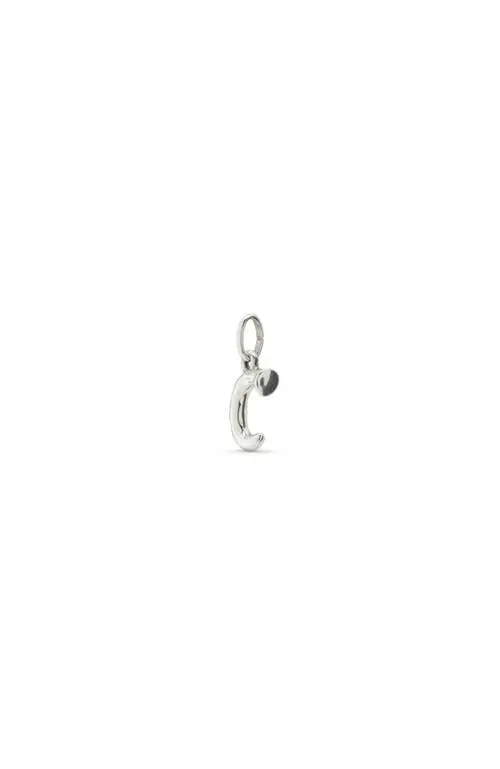UNODE50 Sterling -plated Letter Charm