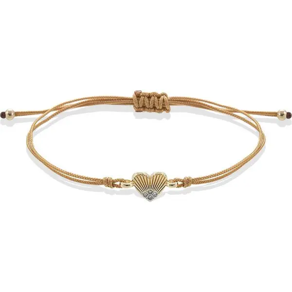 Stella & Dot Lovestruck Bracelet With Heart Charm - Gold