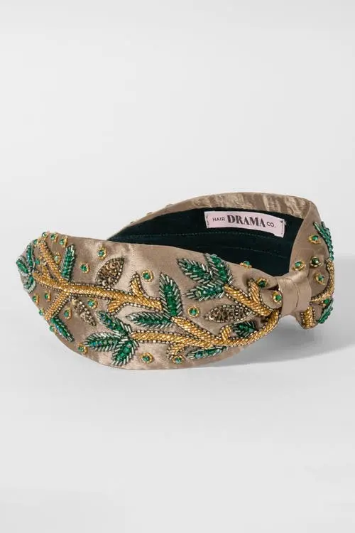HAIR DRAMA CO. Emerald Vine Headband