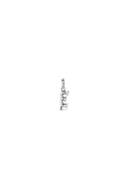 UNODE50 Sterling -plated Letter E Charm