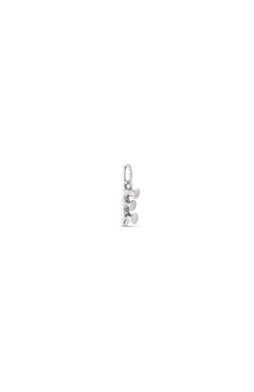 UNODE50 Sterling -plated Letter E Charm
