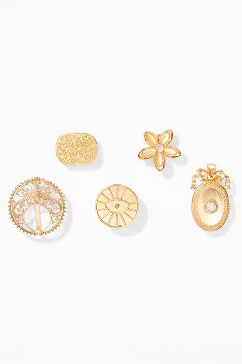 HAIR DRAMA CO. Mohar Bun Hair Pins Set Of 5
