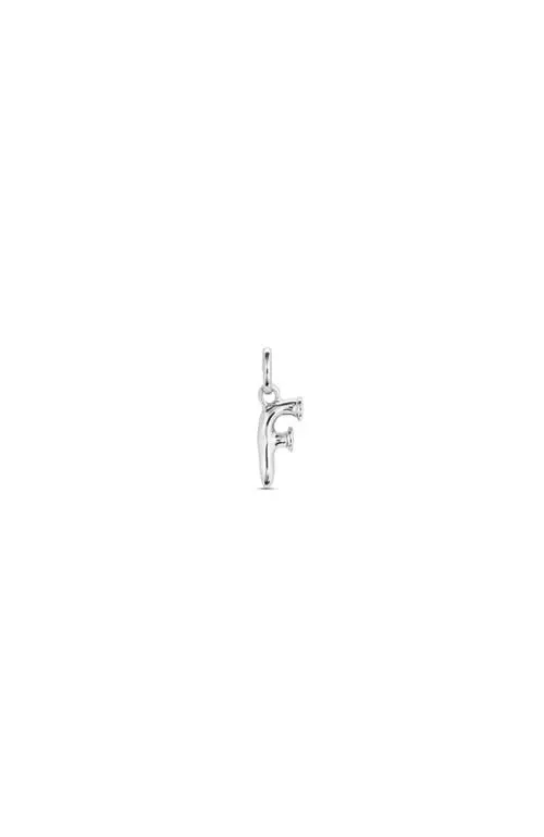 UNODE50 Sterling -plated Letter F Charm