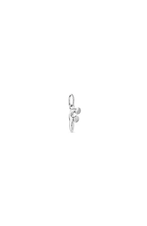 UNODE50 Sterling -plated Letter F Charm