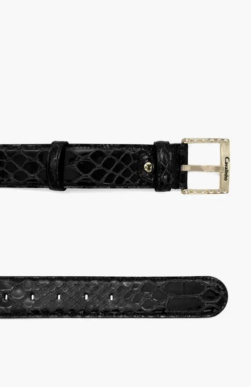 CAVALINHO Gallop 808 Patent Leather Belt With Rhinestone Buckle