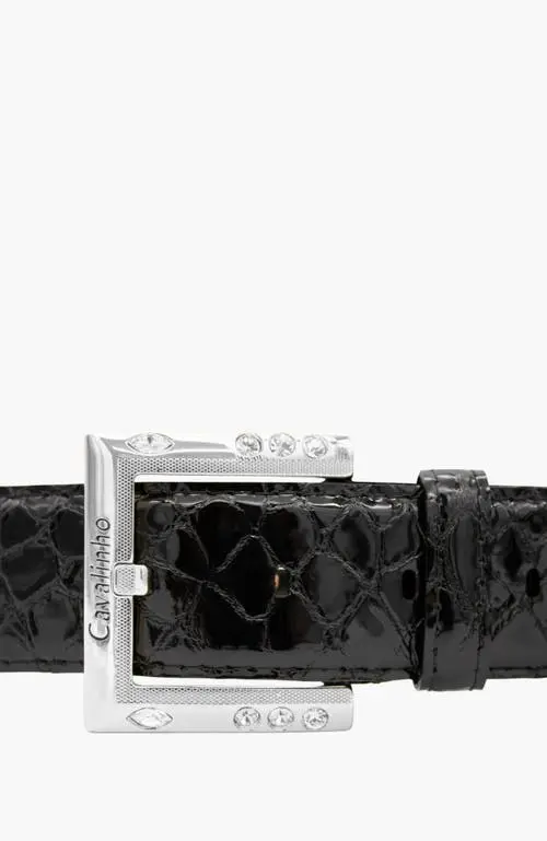 CAVALINHO Gallop 810 Patent Leather Belt - Black