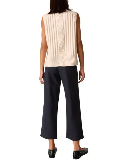 Whistles Camilla Wide Leg Trouser - Black