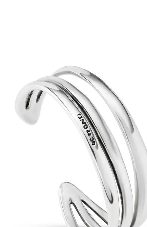 UNODE50 Sterling -plated Triple Rigid Bracelet