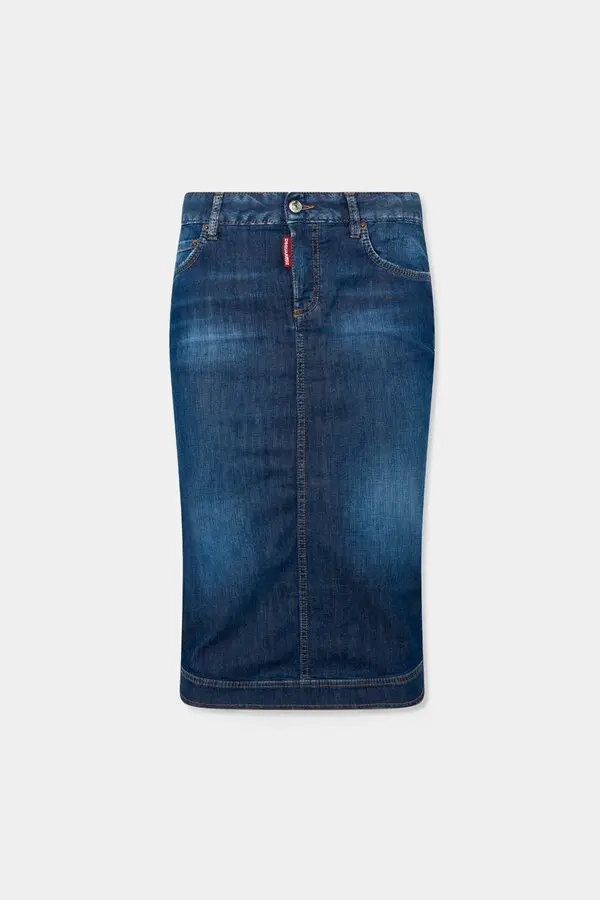 Dsquared2 Medium Perfecto Kick Jean Skirt