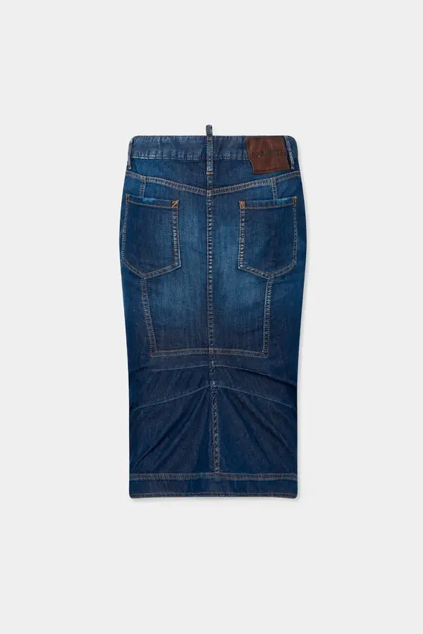 Dsquared2 Medium Perfecto Kick Jean Skirt