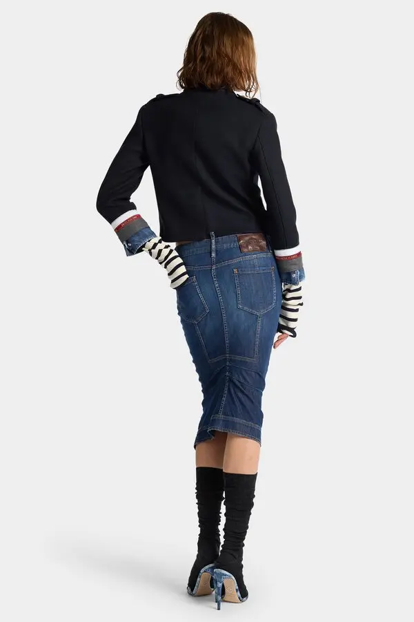 Dsquared2 Medium Perfecto Kick Jean Skirt