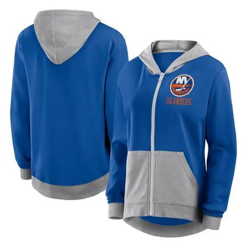 LOGO ATHLETIC New York Islanders Hit It French Terry Full-zip Hoodie - Royal